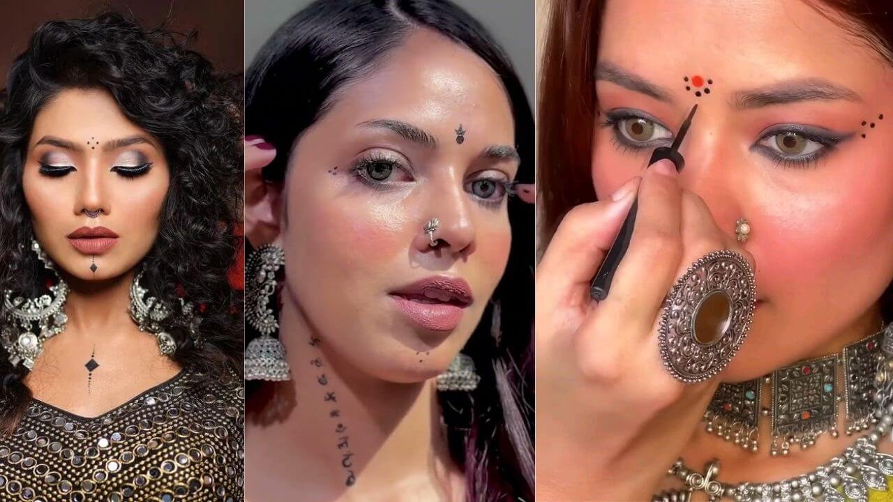 नवरात्रि गरबा नाइट्स के लिए लेटेस्ट बिंदी डिज़ाइन्स, बढ़ाएं आपके लुक की खूबसूरती | garba night ...